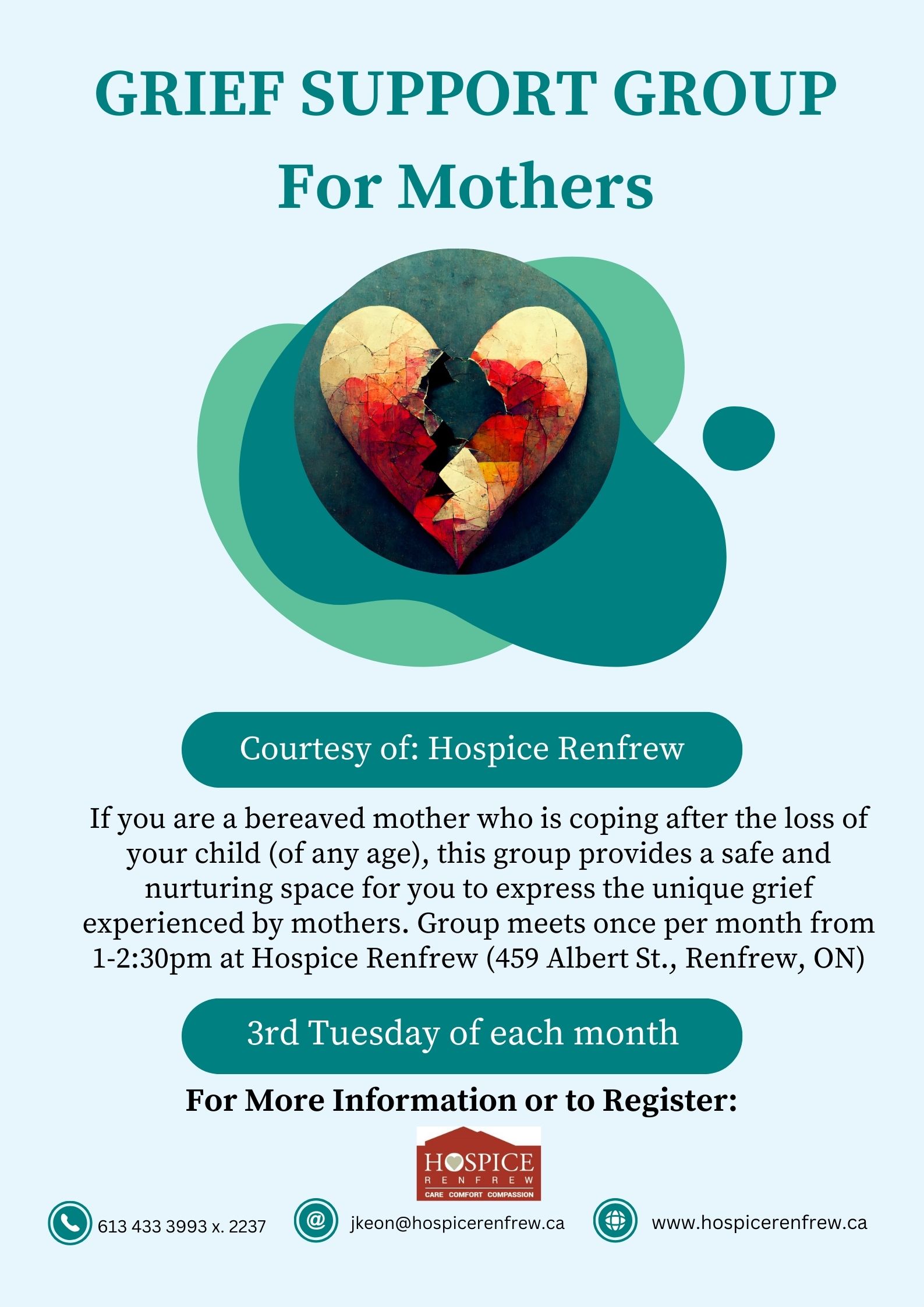 Grief Support Group for Mothers - Hospice Renfrew